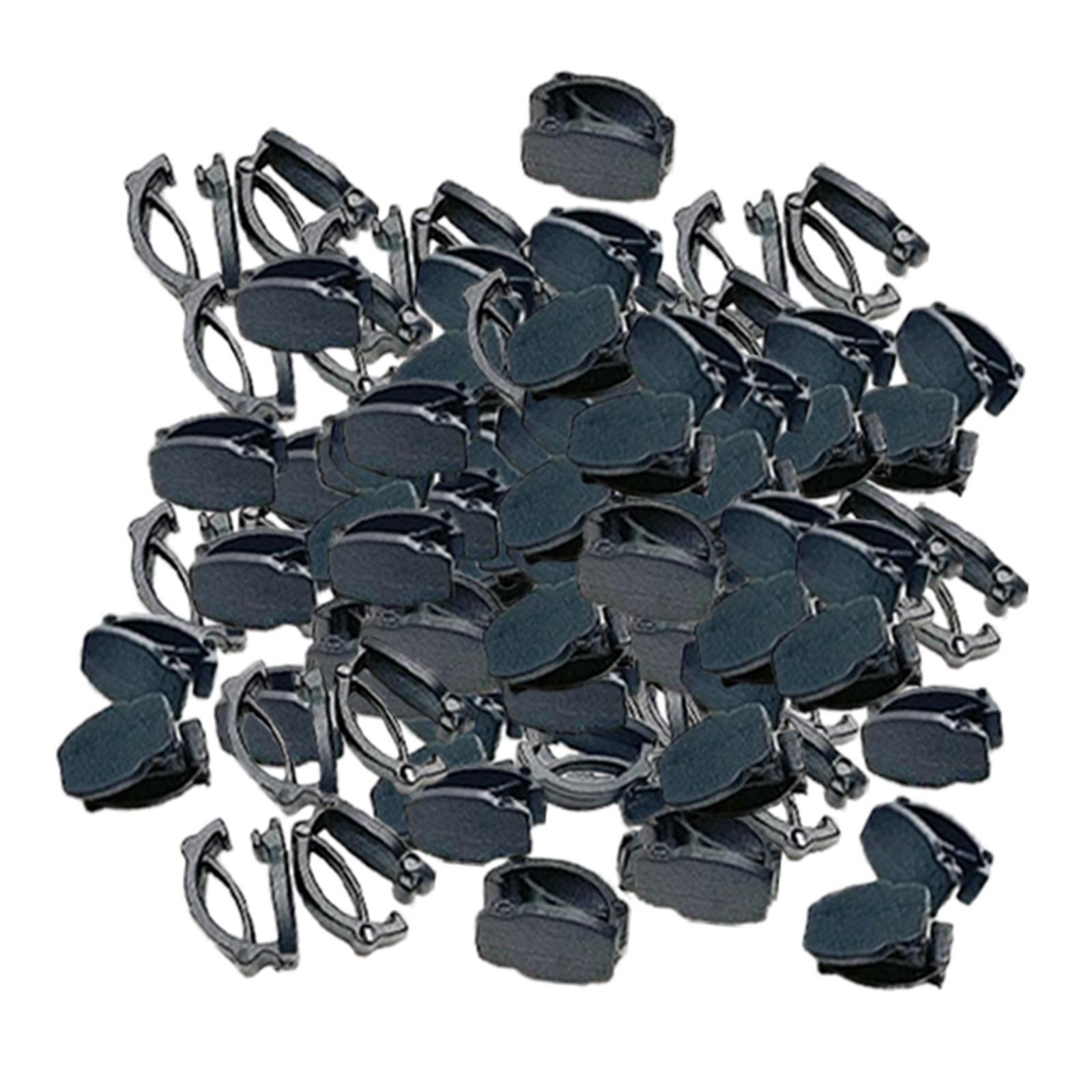 100 Pieces Stopper Ends Black Buckles Zipper Pull Cord Lock for ...