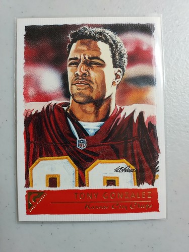 Topps Gallery #91 Tony Gonzalez HOF Kansas City Chiefs NFL Football ...