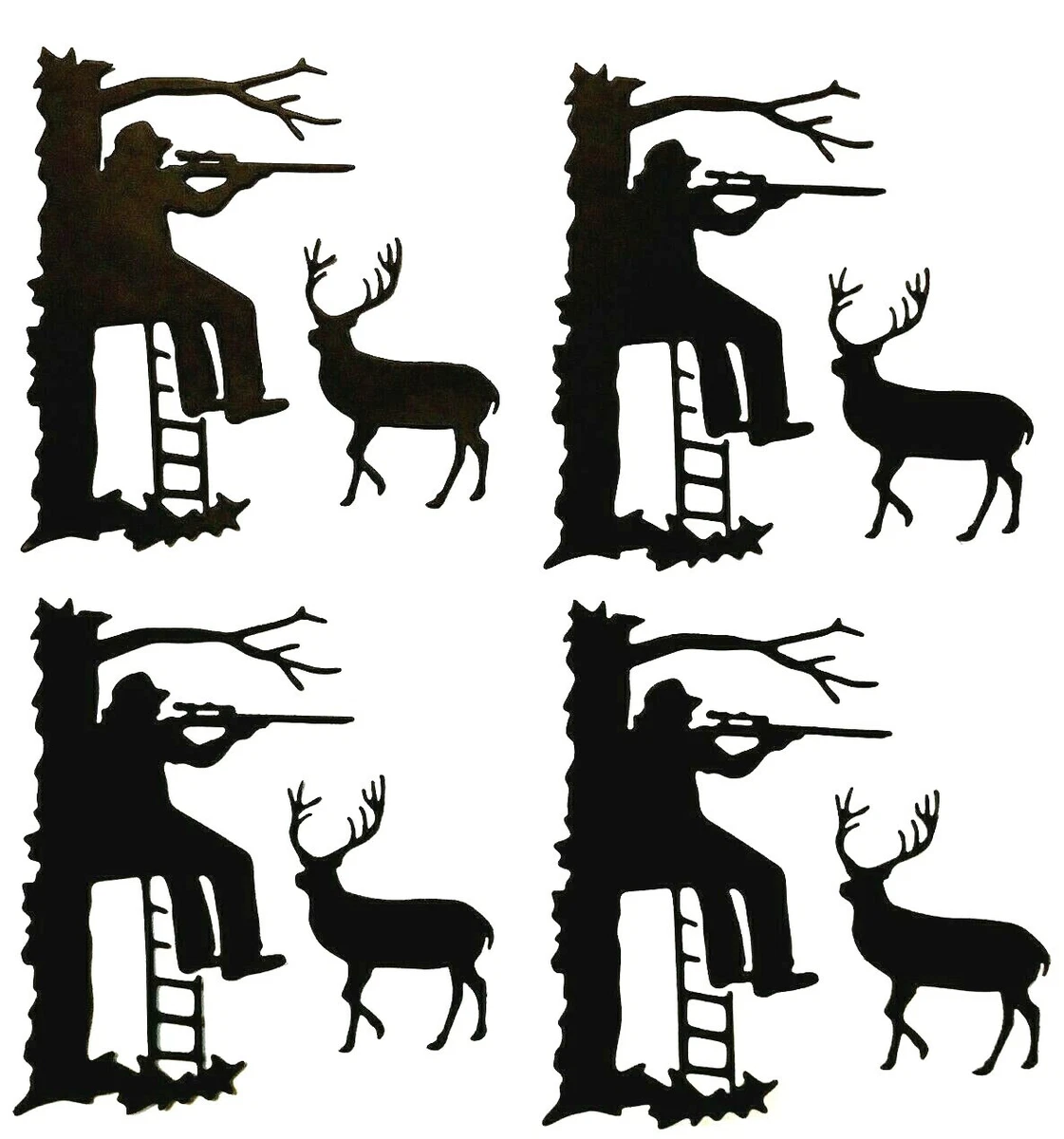 Bowhunter Silhouette In Tree Stand