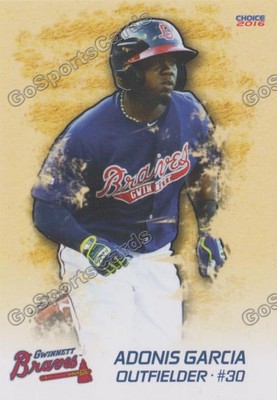 2016 Gwinnett Braves Adonis Garcia RC Rookie Atlanta Minor CUBA | eBay