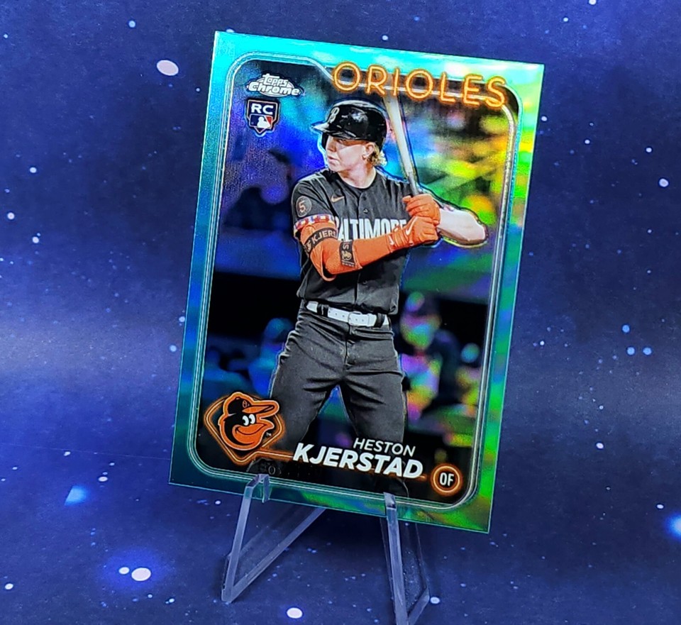 Heston Kjerstad /199 Rookie SP 2024 Topps Chrome Aqua Refractor Orioles ...