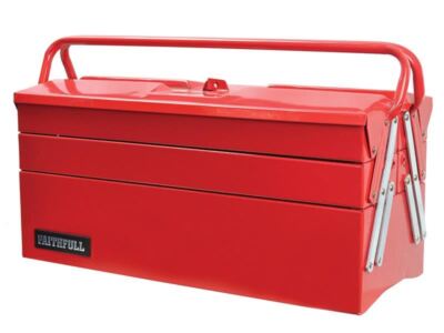 Faithfull Metal Cantilever Toolbox - 5 Tray 40cm 16in FAITBC517 | eBay UK