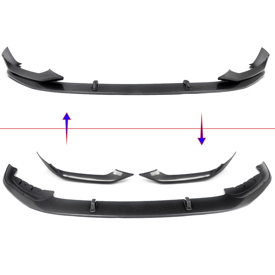 For 2021-2023 BMW 5 Series G30 540i M550i Front Bumper Lip Carbon Look ...