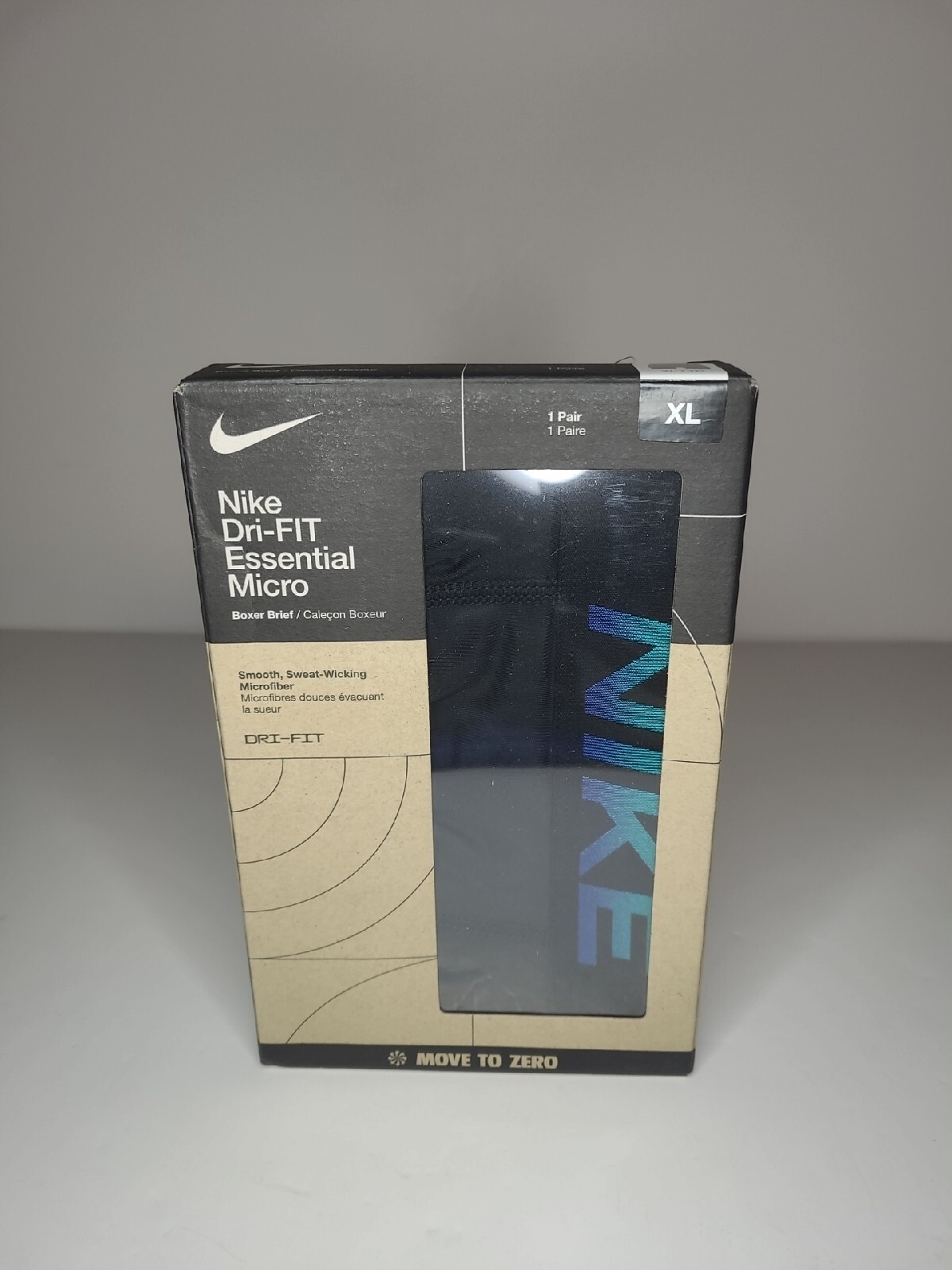 Nike Dri-FIT Essential Micro Boxer Brief Men’s Size XL One Pair Black ...