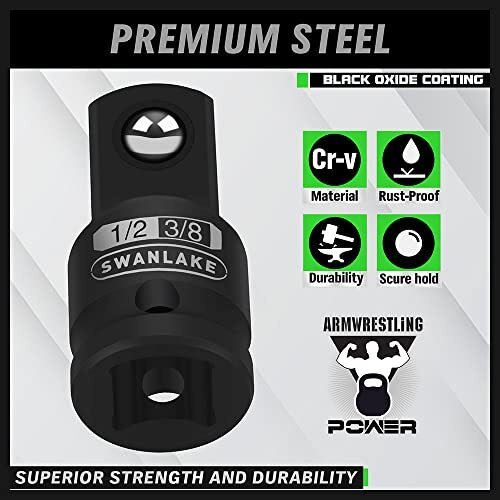 Impact Adapter and Reducer Set Socket Driver Wrench 1/2 to 3/8 1/4 Tool ...