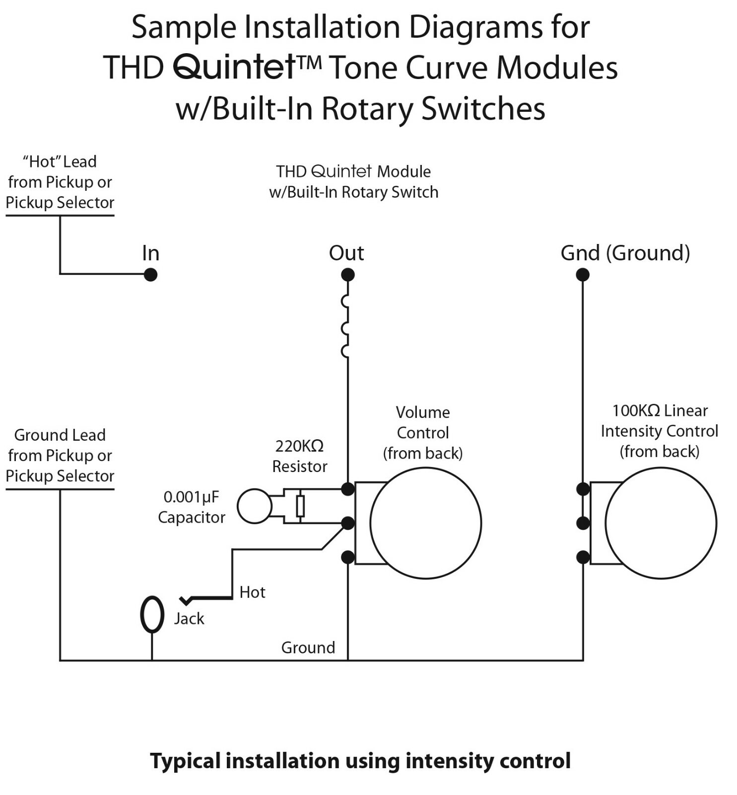 THD Quintet Tone Control Module w/6-Position Switch, Brand New, Direct ...