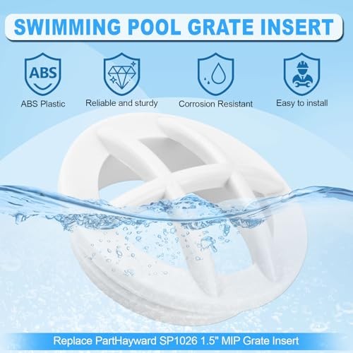 SP1026 Pool Inlet Fitting Grate Pools, Spas and Hot Tubs 1-1/2" Male ...
