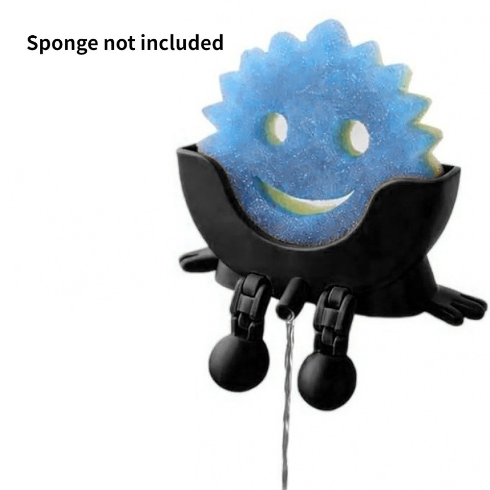 Smiley Face Sponge Drain Holder Kitchen Sink Countertop Storage ...