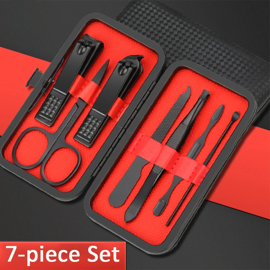 10PCS Set Professional Manicure Set Kits Stainless Steel Fingernail ...