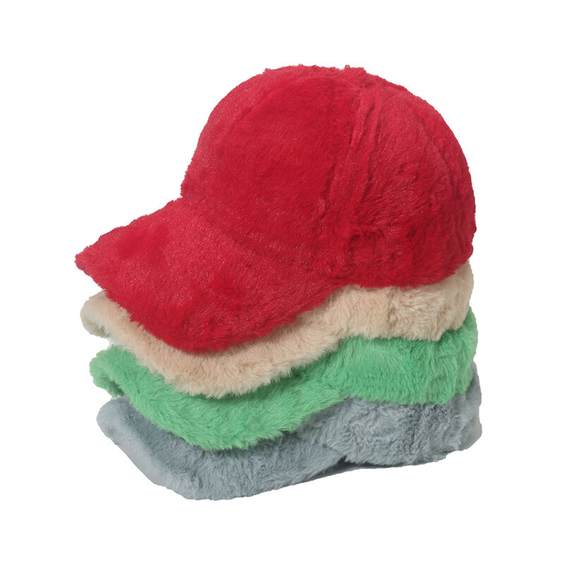 Lady Faux Fur Trucker Hat Baseball Cap Casual Thicken Thermal Winter ...