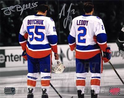 Johnny Boychuk Nick Leddy New York Islanders Signed Autographed ...