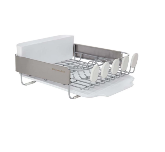 KitchenAid Expandable Dish-Drying Rack - Gray for sale online | eBay