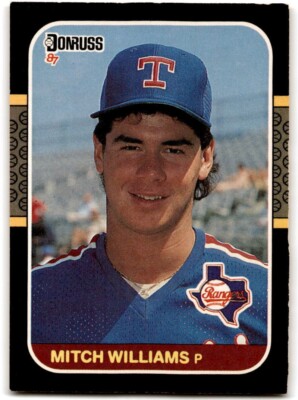 1987 Donruss Baseball #347 Mitch Williams Rookie Card (RC) - Texas ...