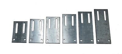 Garage Door Adjustable Track Splice Plates All Sizes 7'-20' Tall Garage ...