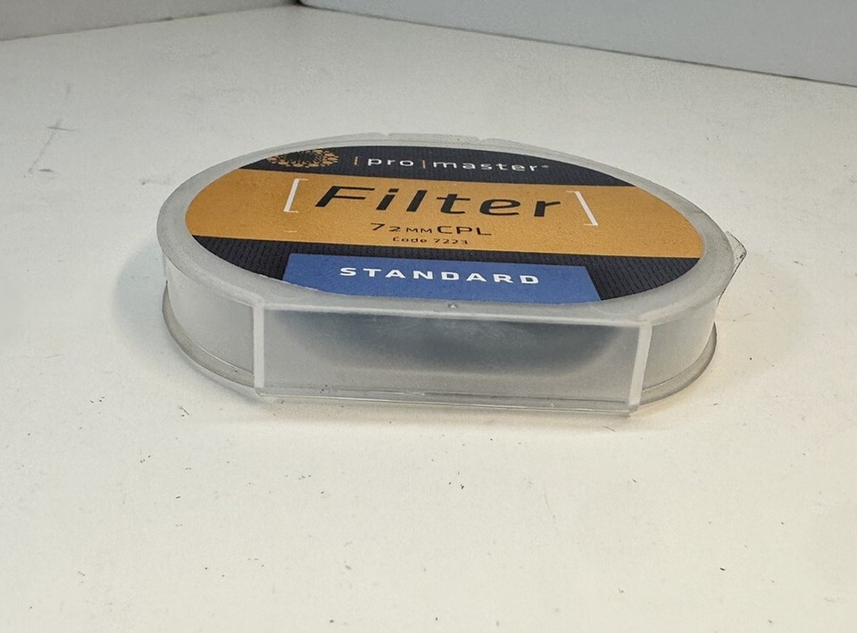 NEW! 72mm PROMASTER CAMERA FILTER Polarized Lens Sealed Case CPL ...