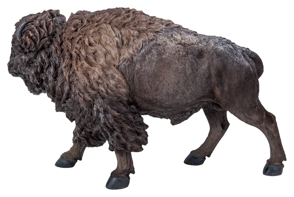 Large Bison Statue Resin Garden Statue Garden Home Decor Sculpture | eBay
