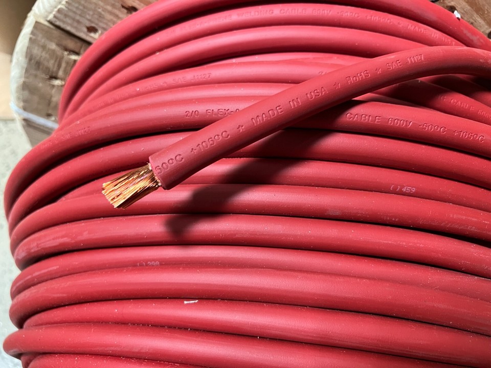 Flexible Battery / Welding Cable 2/0 AWG Solar optional Black and/or ...