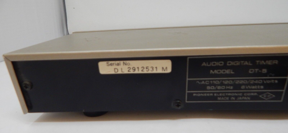 Rare Vintage Pioneer Audio Digital Timer DT-5 Tested Works Made In ...