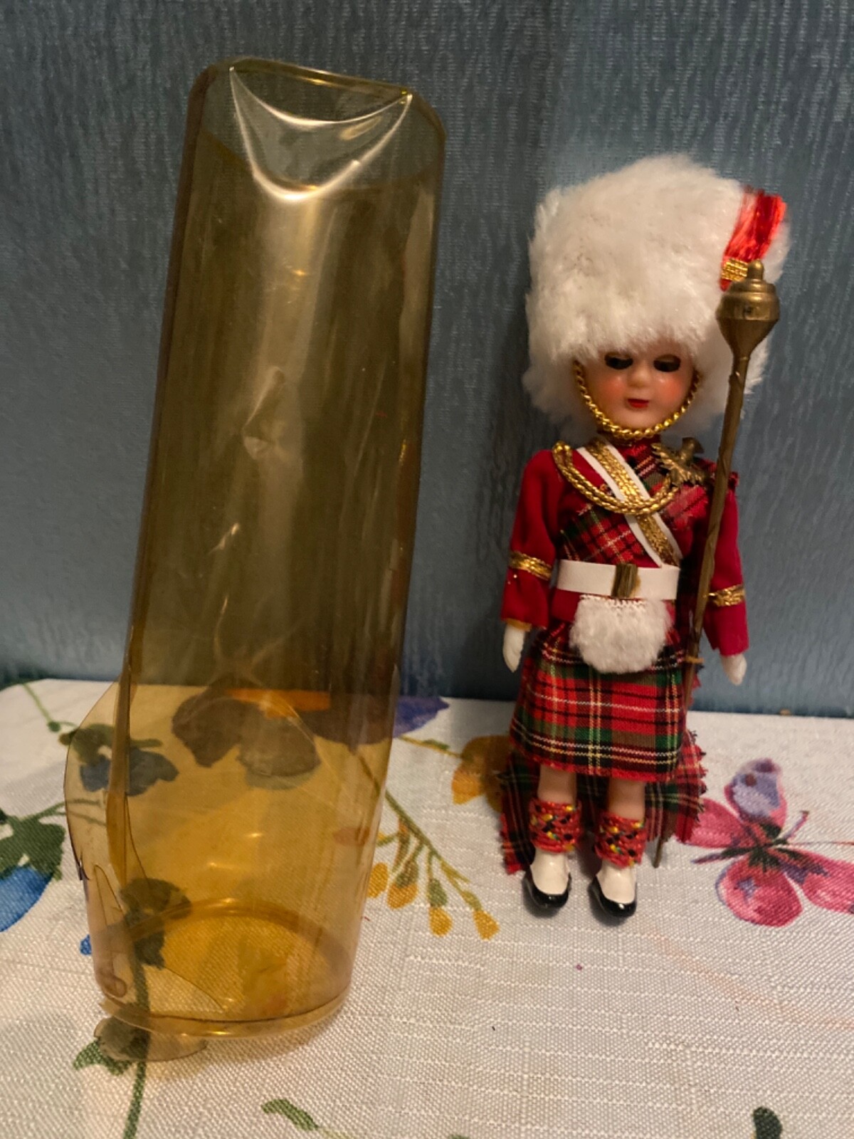 Vintage British Made Scottish White Busby Piper Girl Doll with Sleep ...