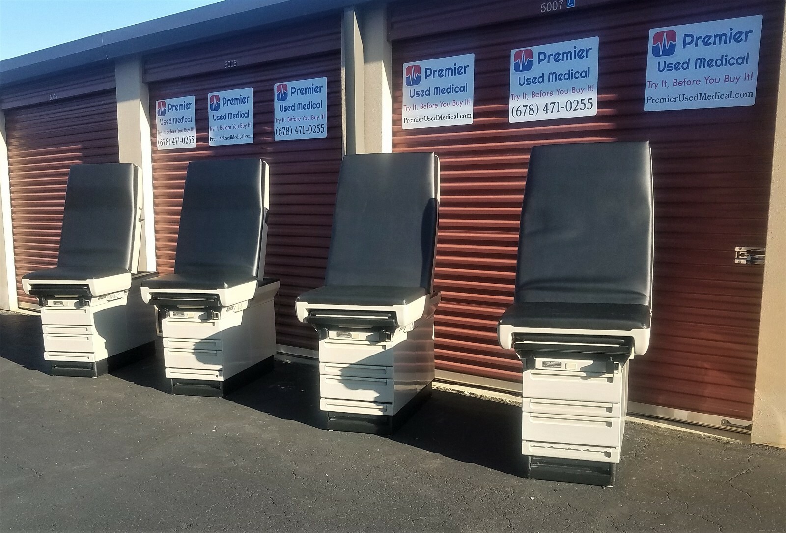 Ritter Midmark Exam Tables Model 404 New Black Upholstery *Premier Used ...