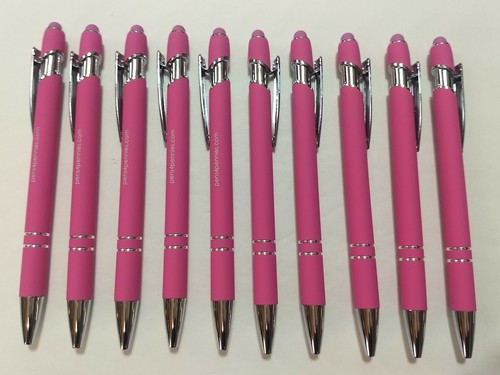10ct Lot Misprint/Overstock Metal Retractable Alpha Soft Touch Stylus ...