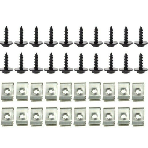 40pc Undertray Clips Screws Engine Under Cover Splash Guard Shield Set ...