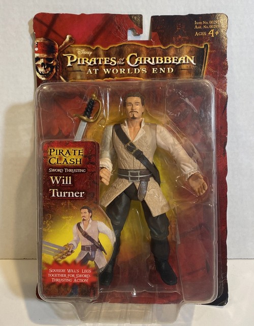 PIRATES OF THE CARIBBEAN Will Turner Action Figure Zizzle Disney Pirate ...