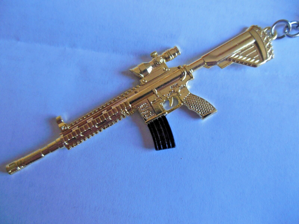 AR 15 - **Keychain**Large Size Gold Tone **Free Shipping* | eBay