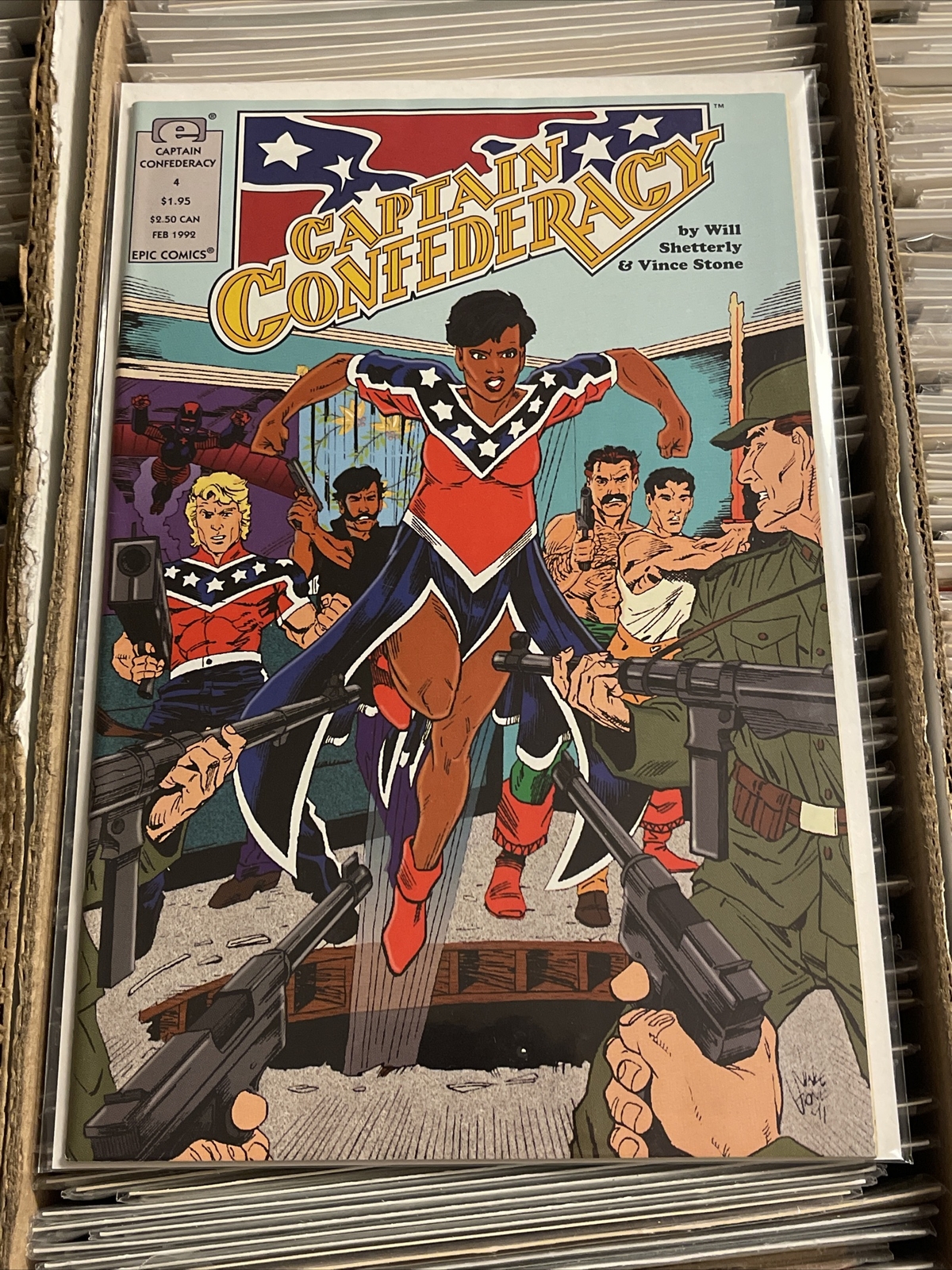 CAPTAIN CONFEDERACY #4 VINCE STONE CONTROVERSIAL epic comics will ...