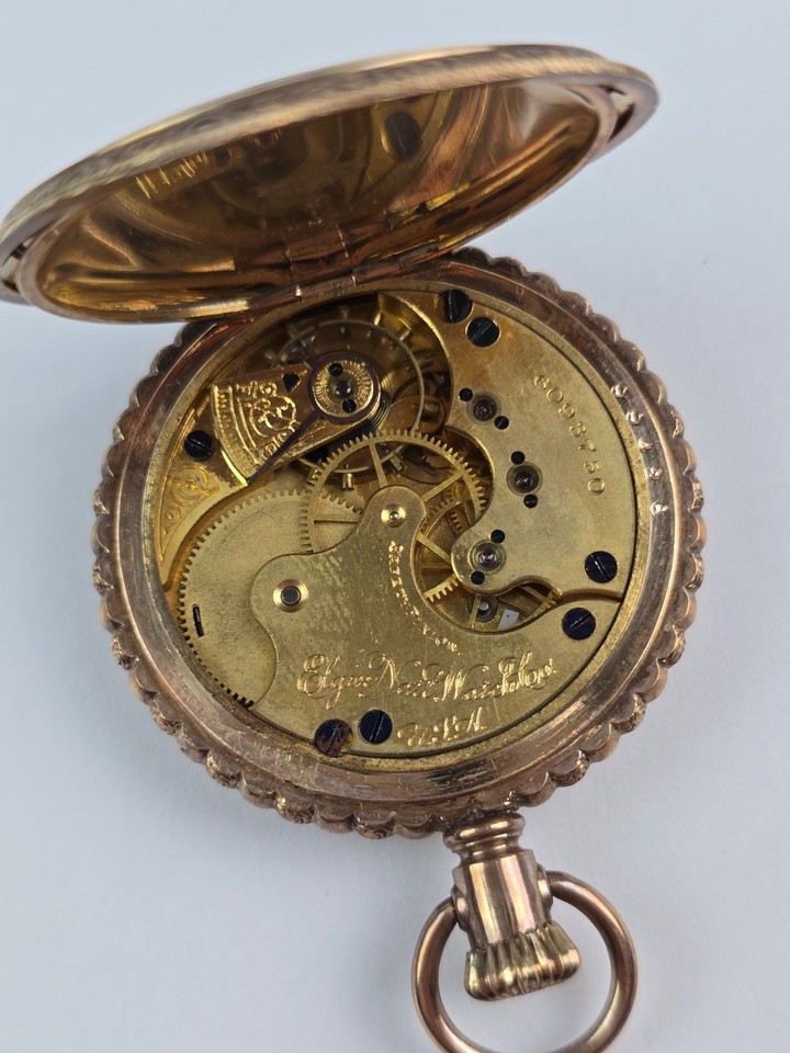 Elgin 15j Grade 132 Pocket Watch Super Fancy GF Hunter Case Size 6s Not ...