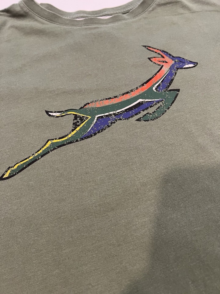 Vents Brull Men’s T-shirt With Flying Bokke Size large South Africa ...