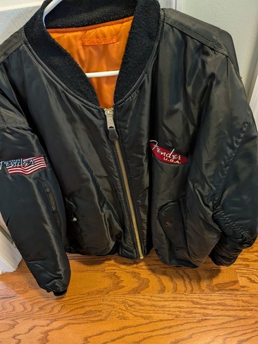 Fender USA Bomber Flight Jacket Men's Large | eBay