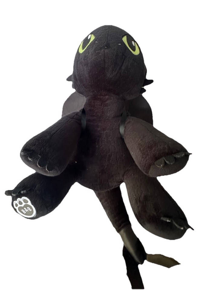 Retired Rare New Build a Bear HOW TO TRAIN YOUR DRAGON TOOTHLESS Deluxe ...