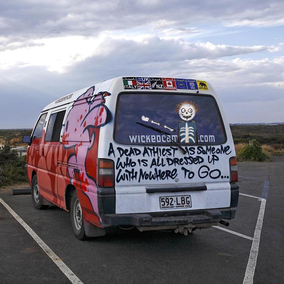 Auto Accessories Car Styling Halloween Pattern Sticker Car Rear Window ...