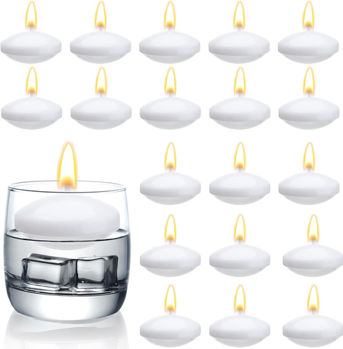 20 Pcs Mini Floating Candles Small Floating Candles round Tea Lights ...