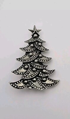 Seagull Pewter Christmas Tree Pin - Marked | eBay
