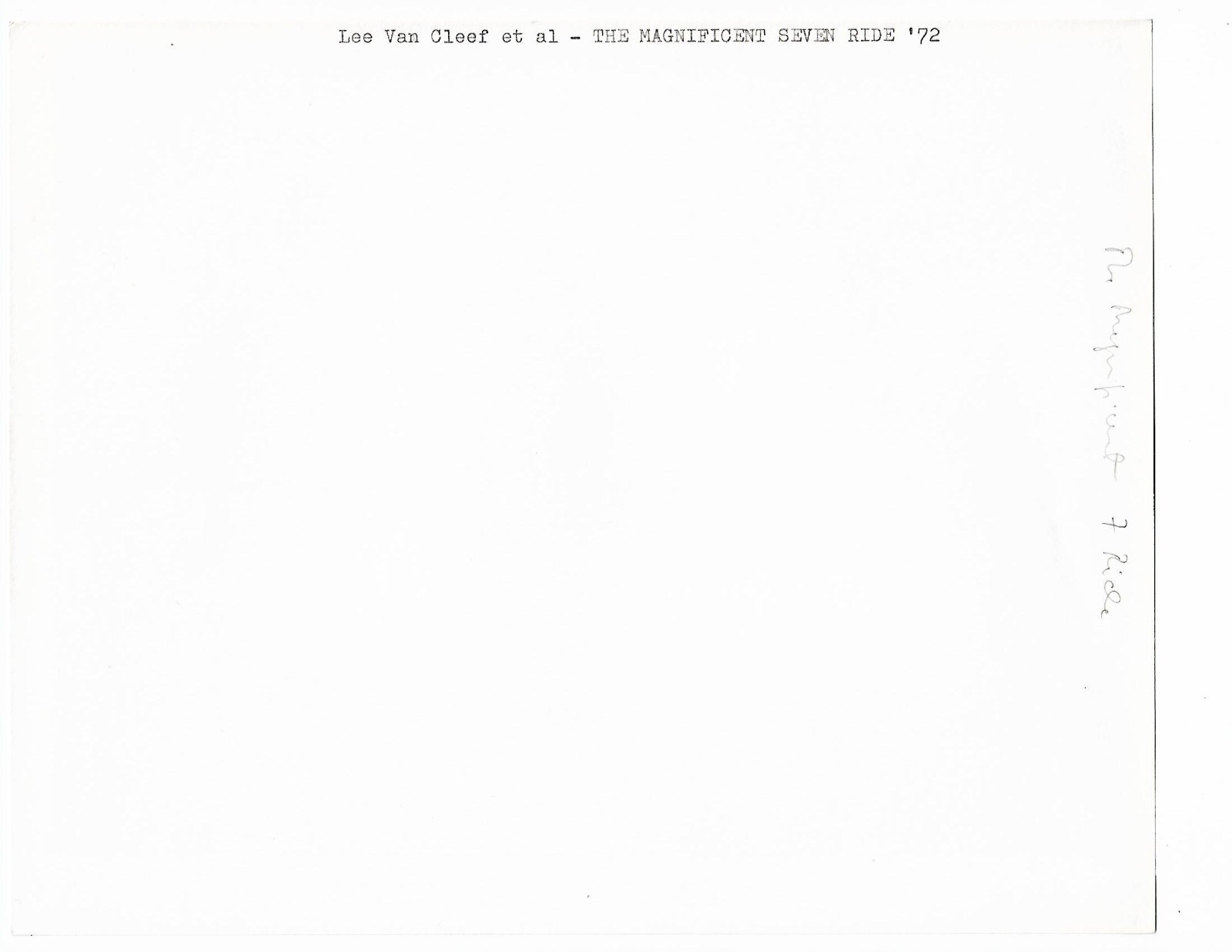 8x10 Photo The Magnificent Seven Ride 1972 w Lee Van Cleef | eBay UK