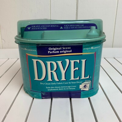 Dryel Starter Kit Original Scent Reusable Bag Absorbent Pads Stain ...