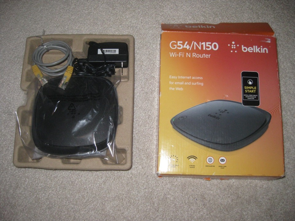 NIB Belkin G54 N150 WiFi N Router F9K1009 | eBay