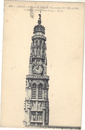 ARRAS - L'Hôtel de Ville - Le beffroi ( i 3725) | eBay