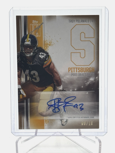 2024 Topps Signature Class /TROY POLAMALU/ Auto Gold #VCA-TP 09/10 | eBay