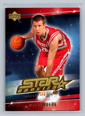 2006 Upper Deck #230 Steve Novak Star Rookie Houston Rockets Rookie RC ...