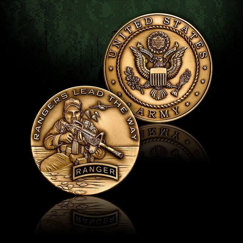 ARMY RANGER RANGERS LEAD THE WAY 1.75" CHALLENGE COIN | eBay