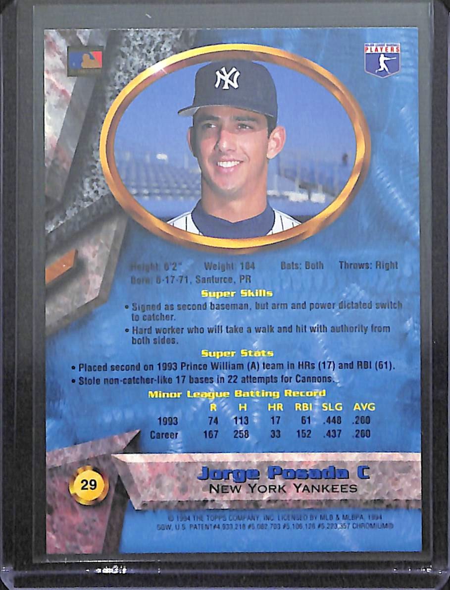 1994 Bowman's Best Rookie Refractor #29 Jorge Posada | eBay
