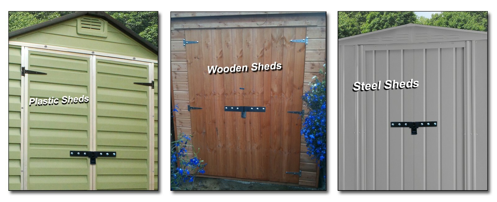Shed security hasp lock *5mm Heavy Duty Plus single or double door ...