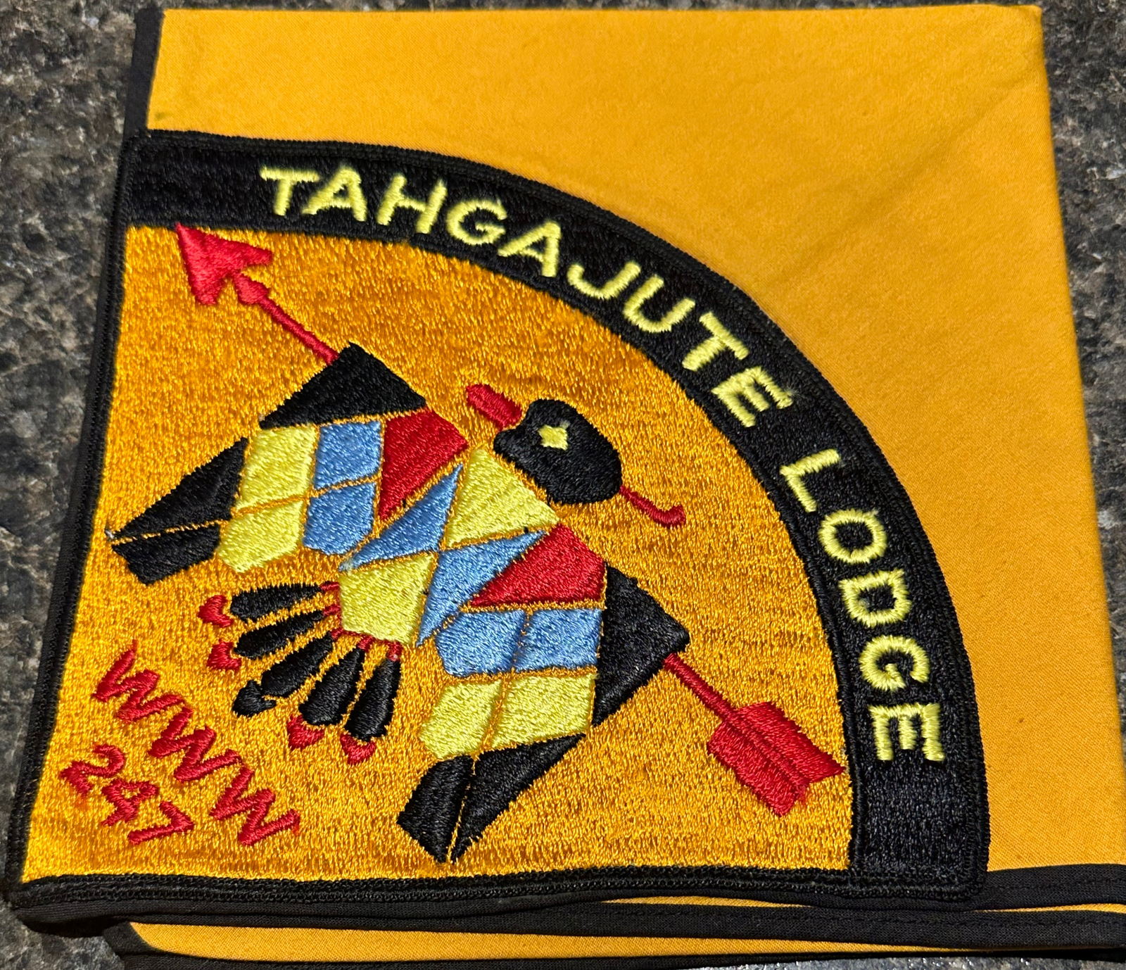 OA Lodge 247 Tahgajute Neckerchief with Patch WWW Boy Scout TT5 | eBay