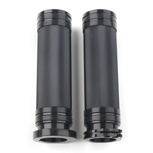 1" Black Hand Grips For Harley Dyna Sportster Electra Glide Softail ...