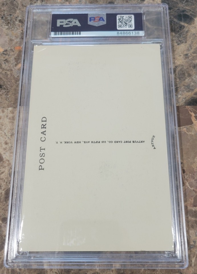 Albert Spalding Signed Cut on Artvue HOF Plaque Postcard Autograph RARE ...