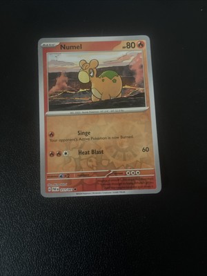 Pokemon Paldean Fates Numel Reverse Holo Common Card 011/091 NM | eBay