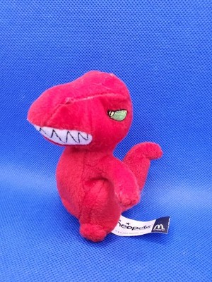 Neopets Mcdonalds Red Grarrl T-Rex Dinosaur Mini Stuffed Animal Plush ...